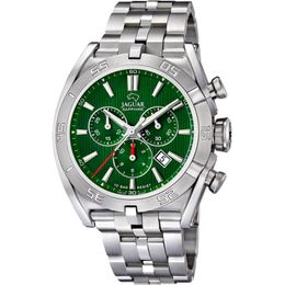 Jaguar Herren Chronograph &raquo;Executive&laquo; Quarzuhr, Armbanduhr, Herrenuhr, Swiss Made, Edelstahlarmband, analog gr&uuml;n Einheitsgr&ouml;&szlig;e