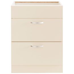 Wiho-K&uuml;chen wiho K&uuml;chen Unterschrank &raquo;Flexi&laquo; Breite 60 cm beige B/H/T: 60cm x 82cm x 57cm