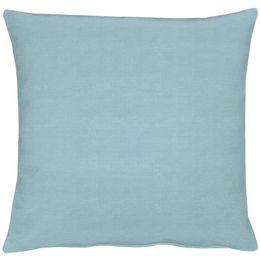 Apelt Dekokissen &raquo;Imperial&laquo; Kissenh&uuml;lle mit F&uuml;llung, 1 St&uuml;ck blau Seide B/L: 45cm x 45cm, 1 Stk.