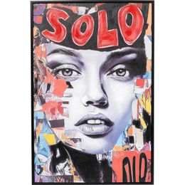 KARE Bild mit Rahmen &raquo;Gerahmtes Bild Seventies Collage 50x40cm&laquo; 1 bunt Baumwolle, Polyester, Polystyrol B/H/T: 40cm x 50cm x 4cm, Hochformat