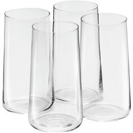 Van Well Longdrinkglas &raquo;Ava, Longdrinkgl&auml;ser 55,0 cl, 4 St&uuml;ck&laquo; Geschenkkarton mit Sichtfenster, sp&uuml;lmaschinengeeignet transparent Kristallglas &Oslash; 8,4cm