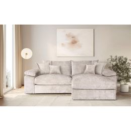 OTTO home Ecksofa &raquo;Soft&Cosy XL L-Form, B: 246 cm - OTTO. Verl&auml;ssliche Qualit&auml;t.&laquo; Mega-Sofa, Cord oder Chenille-Struktur, mit Federkern & 4 Zierkissen