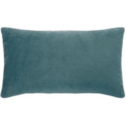 Pad Dekokissen &raquo;Elegance&laquo; Design als Basic, aus Samt, elegante Optik blau Polyester B/L: 35cm x 60cm, 1 Stk.