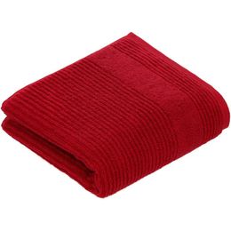 Vossen Handtuch &raquo;Tomorrow&laquo; rot Webfrottier, Baumwolle B/L: 50cmx100cm, 2 Stk., Webfrottier