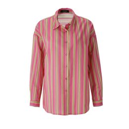 Aniston CASUAL Hemdbluse in pink-rosa-gelb-smaragdgr&uuml;n | Gr.: 44