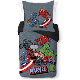 MARVEL Kinderbettw&auml;sche &raquo;Avengers Don't Sweat&laquo; 2 100% Baumwolle bunt Linon, Obermaterial: 100% Baumwolle B/L: 135cm x 200cm, 1 Stk., 1 Stk., Linon, B/