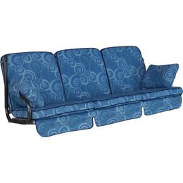 Angerer Bankauflage &raquo;Comfort&laquo; blau Obermaterial: 75% Baumwolle, 25% Polyester. F&uuml;llung: 100% Polyurethan B/H/T: 177cm x 9cm x 180cm, 1 Stk.
