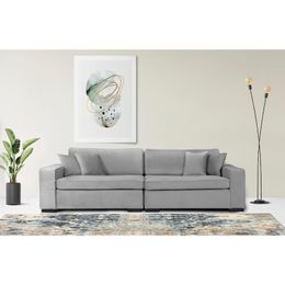 Home Affaire 2-Sitzer &raquo;Skara&laquo; Lounge-Sofa mit Federkernpolsterung, in vielen Bezugsvarianten grau 100% Polyester B/H/T: 220cm x 86cm x 100cm, 