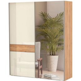 OTTO home Schwebet&uuml;renschrank &raquo;Gala, wahlweise mit oder ohne Spiegel, 182x65x224cm, FSC-zertifiziert&laquo; mit 6 Einlegeb&ouml;den und 2 Kleiderstangen, UV 