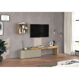 OTTO home TV-Wand &raquo;Chronos TV-Set, Wohnwand &ndash; Elemente frei platzierbar, Made in Italy&laquo; Set, 2-er set, 2 Stk. tlg. B/H/T: 240cmcm x 190cmcm x 40cmcm, 