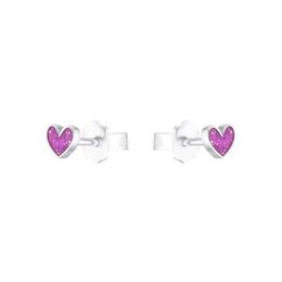 Prinzessin Lillifee Damen Paar Ohrstecker &raquo;Purple Heart&laquo; bunt Silber 925 (Sterlingsilber)