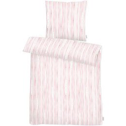 Apelt Bettw&auml;sche &raquo;Sky&laquo; 2 Stk. Bio-Baumwolle, Pflegeleicht rot Mako-Satin, Obermaterial: 100% Baumwolle B/L: 135cm x 200cm, 1 Stk., 1 Stk., Mako-Satin,