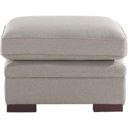 Home Affaire Polsterhocker &raquo;Broughton&laquo; weiche Polsterung, passend zur Serie "Broughton", in 3 Bezugsarten beige 100% Polyester B/H/T: 79cm x 51cm x 