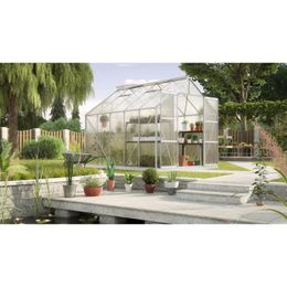Konifera Gew&auml;chshaus &raquo;Titania 8300&laquo; silber B/H/T: 254cm x 317cm