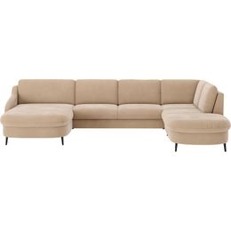 Sit & More sit&more Wohnlandschaft &raquo;Soul U-Form&laquo; wahlweise mit Schlaffunktion und Bettkasten oder Schubkasten braun 100% Polyester B/H/T: 356cm x 90cm x 239cm, 