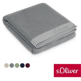 s.Oliver Saunatuch &raquo;s. Oliver Saunatuch&laquo; weich & saugstark grau Walkfrottier, Baumwolle B/L: 80cmx200cm, 1 Stk., Walkfrottier