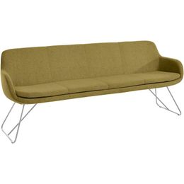 Musterring Essbank &raquo;Tavia&laquo; Schlittengestell in drei Ausf&uuml;hrungen, Breite 180, 200 oder 220 cm gr&uuml;n 100% PES B/H/T: 220cm x 87cm x 66cm, Flachgewebe