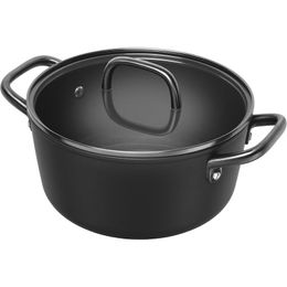 Zwilling Kochtopf &raquo;Milano&laquo; 1 tlg. Aluminium schwarz &Oslash; 24cm + H&ouml;he 12cm