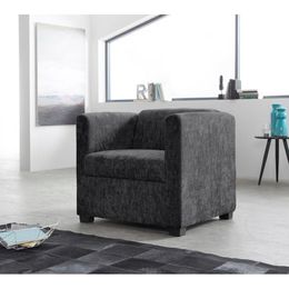 Home Affaire Sessel &raquo;Bob Cocktailsessel, Clubsessel, Loungesessel&laquo; in verschiedenen modernen Farben und Qualit&auml;ten grau Luxus-Microfaser (92% 