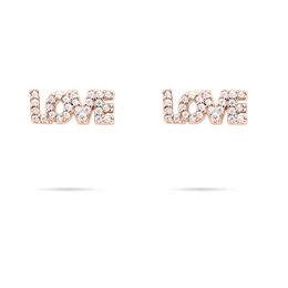 Tamaris Damen Paar Ohrstecker &raquo;Schmuck Geschenk Silber 925 Ohrstecker Love Letters&laquo; mit Zirkonia (synth.) Silber 925 (Sterlingsilber)