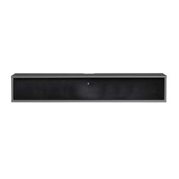 TV-Board &raquo;Mistral Fernsehschrank, Medienm&ouml;bel, H&auml;ngend&laquo; mit Klappt&uuml;r mit Akustikstoff, Lowboard, Breite: 133 cm grau B/H/T: 133cm x 23cm x 32,5cm