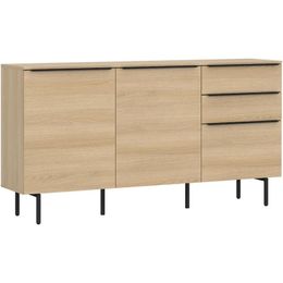 Tom Tailor HOME Kommode Lowboard, Breite 165 cm,3 T&uuml;ren,2 Schubladen, viel Stauraum Holzwerkstoff, Melamin, Spanplatte B/H/T: 165cm x 74cm x 42cm, 