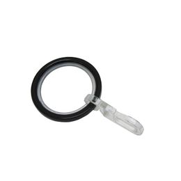 Gardinia Gardinenring &raquo;Chicago&laquo; Serie Einzelprogramm Chicago &Oslash; 20 mm schwarz Metall &Oslash; 2cm, 10 Stk.