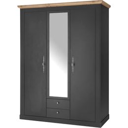 OTTO home Kleiderschrank &raquo;WESTMINSTER W&auml;scheschrank in 2 Farben, Landhausschrank Metallgriffe&laquo; Dreht&uuml;renschrank mit Spiegel, Schlafzimmerschrank, 149 