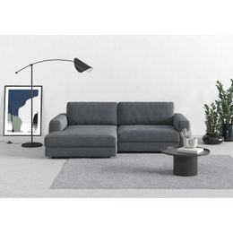 Trendmanufaktur Ecksofa &raquo;Bourbon Mega_Ecke mit tollem Sitzkomfort, Breite 250cm, L-Form&laquo; mit extra hohem Sitzkomfort, auch in Cord erh&auml;ltlich grau 92%