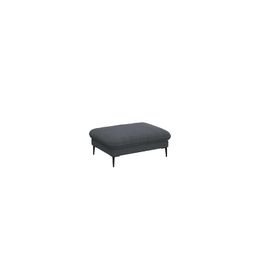 FLEXLUX Pouf &raquo;Salino, Fu&szlig;hocker, Sitzhocker, Polsterhocker,&laquo; Kaltschaum & Stahl-Wellen, F&uuml;sse Schwarz grau 100% Polyester B/H/T: 97cm x 43cm x 76cm, 