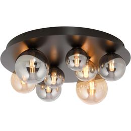 Paul Neuhaus LED Deckenleuchte &raquo;POPSICLE&laquo; G9 1 Stk. Warmwei&szlig; Rauch und Ambergl&auml;ser in vers. Gr&ouml;&szlig;en schwarz 8, &Oslash; 48cm H: 15cm, 1 Stk.
