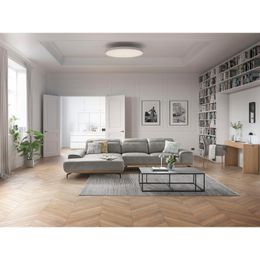 Musterring Wohnlandschaft &raquo;MR 2490 Ecksofa mit erstklassigem Sitzkomfort, Long-Life-Leder&laquo; Fu&szlig; Schwarz, Sitzh&ouml;he 46cm, wahlweise mit Funktionen, Ma&szlig;e 342x207 cm 