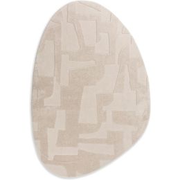 Sch&ouml;ner Wohnen Kollektion SCH&Ouml;NER WOHNEN-Kollektion Teppich &raquo;Blaze 252&laquo; organisch 28 mm H&ouml;he Indoor, pflegeleicht, verschiedene Formen, Hoch Tief Struktur beige Polyester B : 