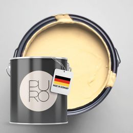 A.S. Cr&eacute;ation Wandfarbe &raquo;Premium Innenwandfarbe PURO Tuchmatt smooth saffron&laquo; ideal f&uuml;r Wohnzimmer, Schlafzimmer, Flur und K&uuml;che, Farbwelt Orange beige 1 l 1ml