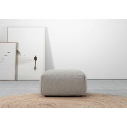 Home Affaire Hocker &raquo;Glimminge auch in Breitcord, Feincord und Easy care-Bezug&laquo; passend zur Serie "Glimminge" silber 96% Polyester, 4% Polyacryl B/H/T