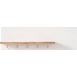 OTTO home Wandregal &raquo;KS-Westminster&laquo; Breite 130 cm, mit 5 Haken, exclusiv by Otto wei&szlig; Holzwerkstoff B/H/T: 130cm x 40cm x 20cm