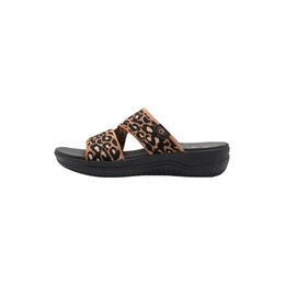 Jana Coshy Sandalen mit Keilabsatz zum Hineinschl&uuml;pfen Braun | Gr.: 38