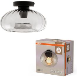 Osram Deckenleuchte &raquo;Decor Smoke Glass&laquo; E27 1 Stk. schwarz, E27, Stahl und Glas &Oslash; 28cm, 1 Stk.