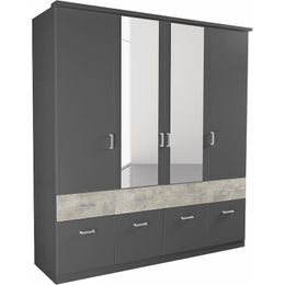 Rauch Kleiderschrank &raquo;Kleiderschrank Schrank Garderobe deckenhoher Schrank BREMEN&laquo; optional mit Spiegel, Breiten: 91/136/181 cm, H&ouml;he: 199 cm, in 