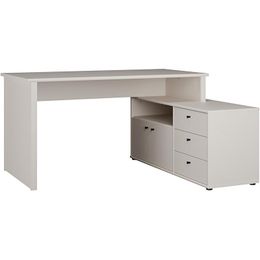FORTE Eckschreibtisch &raquo;Tempra&laquo; viel Stauraum, Breite 151 cm B/H/T: 141cm x 74,9cm x 71cm
