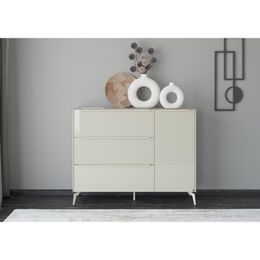 set one by Musterring Sideboard &raquo;Reno&laquo; 1 Stk. tlg. Mit Winkelfu&szlig; in diversen Farben, 109 cm H&ouml;he & Farbauswahl Glas, Holzwerkstoff B/H/T: 137cm x 