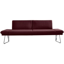 K+w Komfort & Wohnen K+W Komfort & Wohnen Essbank &raquo;Pego Polsterbank&laquo; Seitenteilverstellung, wahlweise in 206 oder 226cm rot B/H/T: 226cm x 88cm x 66cm, Flachgewebe Q2 2250