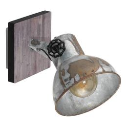 Eglo Wandstrahler &raquo;BARNSTAPLE&laquo; E27 1 Stk. Wandspot aus Stahl, schwenkbar, exkl. E27 (max. 40W), Lampe, Spot braun 1, H: 30,5cm, 1 Stk.