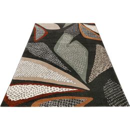 Esprit Teppich &raquo;Hazel, ESP-40101&laquo; rechteckig 13 mm H&ouml;he sch&ouml;n weicher Kurzflor in modernem Design, bunt, Wohnzimmer gr&uuml;n Polypropylen (PP) B : 80cm 1 Stk., 