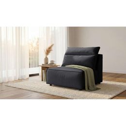 OTTO home Sessel &raquo;Jorrena, extra weicher Chenille-Stoff&laquo; Armloser 1-Sitzer, 3 Komfortstufen, 90x105 cm, mit Wellenunterfederung schwarz 100% polyester