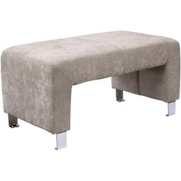 exxpo - sofa fashion Polsterhocker &raquo;Intenso, Hocker, modern&laquo; hohe Bodenfreiheit, frei im Raum stellbar, hoher Sitzkomfort beige Zusammensetzung: 
