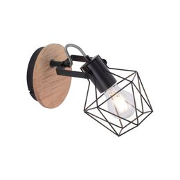 JUST LIGHT Wandleuchte &raquo;JARO&laquo; E27 1 Stk. ExklusiveE27 braun 1, 1 Stk.