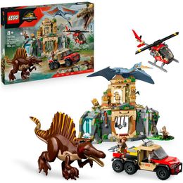 Lego Konstruktionsspielsteine &raquo;Spinosaurier & Quetzalcoatlus: Hubschrauber-Einsatz (76976)&laquo;, Lego Jurassic World; Made in Europe bunt Einheitsgr&ouml;&szlig;e 