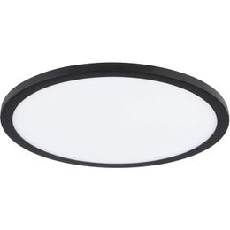 Eglo Deckenleuchte &raquo;FUEVA FLEX&laquo; LED-Modul 1 Stk. Warmwei&szlig; Spot, Leuchtfl&auml;che, geringe Einbautiefe 25mm schwarz &Oslash; 22,5 H: 2,5cm, 1 Stk.