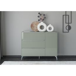 set one by Musterring Sideboard &raquo;Reno&laquo; 1 Stk. tlg. Mit Winkelfu&szlig; in diversen Farben, 109 cm H&ouml;he & Farbauswahl Glas, Holzwerkstoff B/H/T: 137cm x 